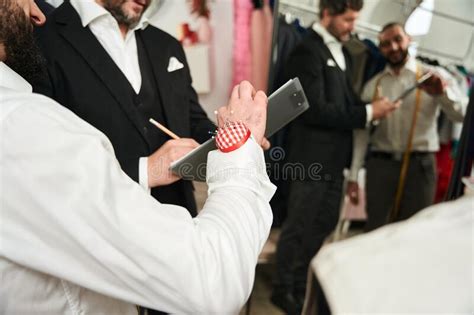 Client Completing Service Order Form In Tailor Studio Stock Photo Image Of Craft Order 267644300