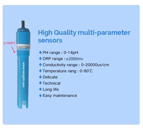 3 In 1 Swimming Pool Water Quality Monitoring Sensor Phorptemperature Electrode Ph Electrode