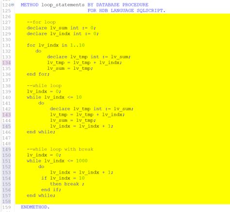 Sql Script For Amdp Flow Control With If And Loops Discovering Abap