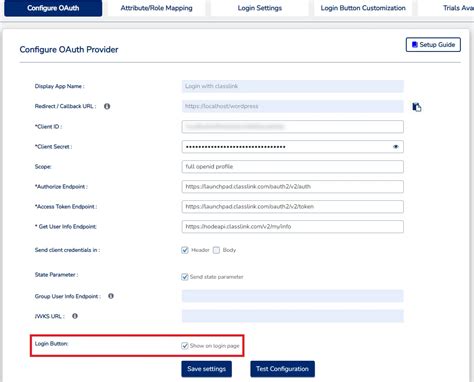 Classlink Oauth Single Sign On Sso In Wordpress And Sso For Educationclasslink Sso With