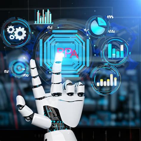 premium ai image robotic rpa big data analysis automation trading