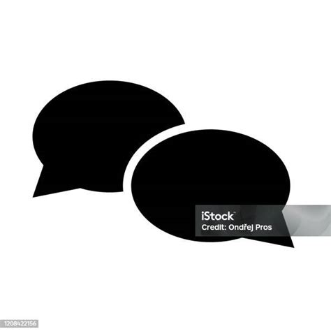 채팅 통신 말하기 흰색 배경에 고립 된 토크 아이콘 벡터 일러스트레이션 개념에 대한 스톡 벡터 아트 및 기타 이미지 개념 기포 날씬한 Istock