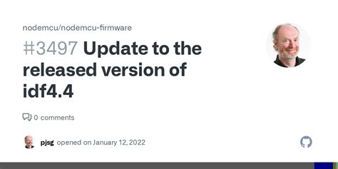 update to the released version of idf4 4 · issue 3497 · nodemcu