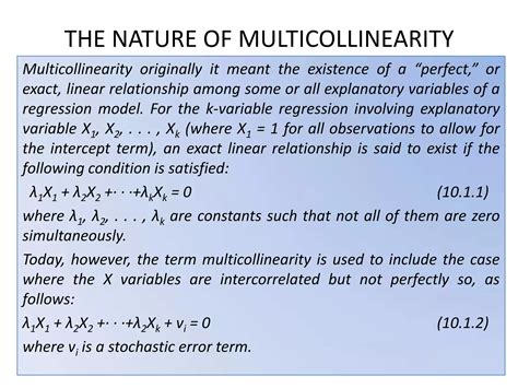 Multicolinearity Pptx Physics Science
