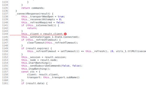 Error After Receiving Web Socket Connection