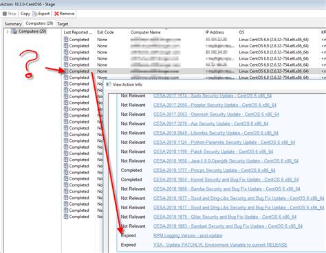 Baseline Action Reporting Complete But It Expired Platform