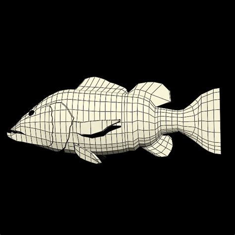Fish Speckled Peacock Bass 3d Model