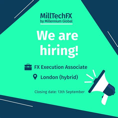 Join The Milltechfx Team We Are Currently Hiring For An Fx Execution