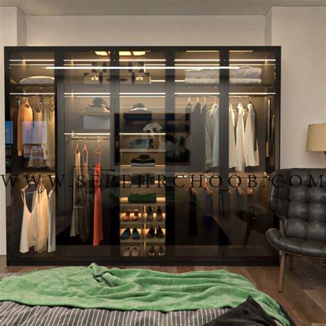 کمد درب شیشه ای قیمت نصب و اجرای کمد درب شیشه ای