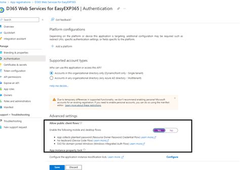 Easyexp365 And D365 Finance Authentication Dynamicpoint
