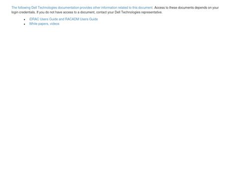 Dell Technologies Documentation Poweredge Bios Performance And