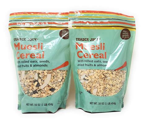 Trader Joes Muesli Cereal With Rolled Oats Seeds Dried