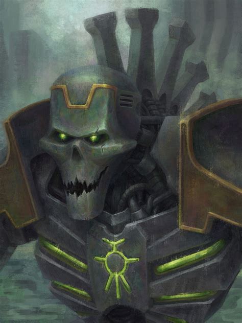 Necron Lord Art By Mediocrityone 40k Gallery