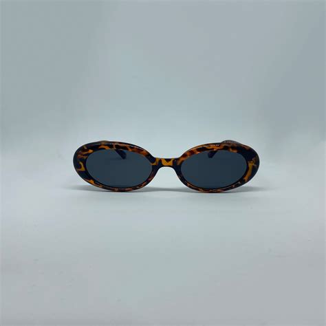 Classic Retro Slim Oval Sunglasses Narrow Elongated Vintage Frames