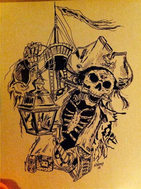 Welcome To Davy Jones Locker Pirate Ship Art Pirate Ship Tattoos