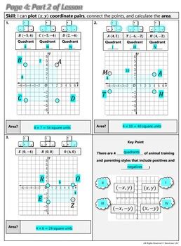 Four Quadrant Graph Intro Engaging Part Lesson Practice Flexible Use