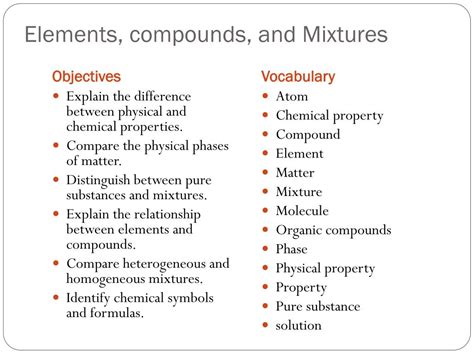 Ppt Elements Compounds And Mixtures Powerpoint Presentation Free
