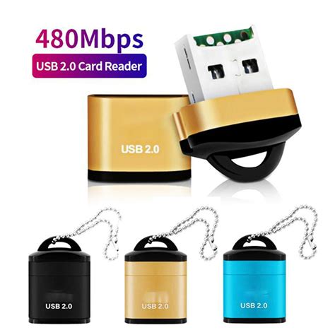 Hpdl Red Aluminum Shell With Chain Mini Tf Card Reader Usb20 T Flash Card Mobile Phone Memory