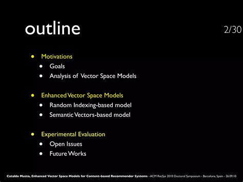 Enhanced Vector Space Models For Content Based Recommender Systems KEY Search Internet