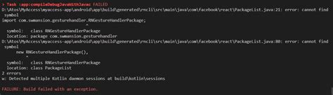 Build Failed After Upgrading To React Native0720 · Issue 2524 · Software Mansionreact