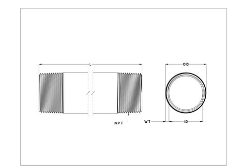 4549k21 Standard Wall Galvanized Steel Threaded Pipe Nipples And Pipe