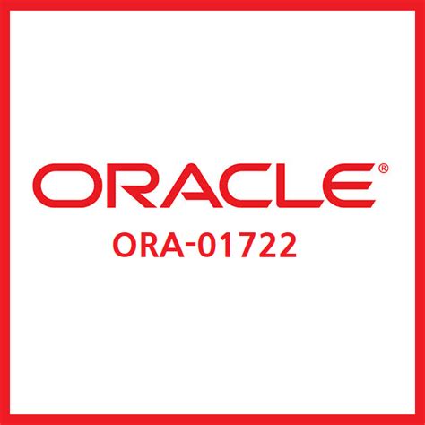 오라클 오류 Ora 01722 Invalid Number 수치가 부적합 합니다