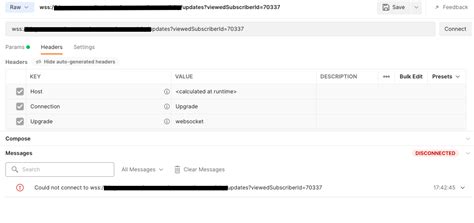websocketexception connection to myurl was not upgraded to websocket