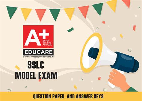 aplus blog sslc examination 2024 model question paper and answer keys