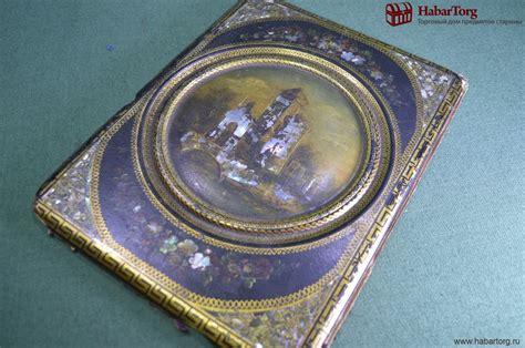 Купить Панно настенное Башни Папье маше перламутр роспись золочение 19 век Российская