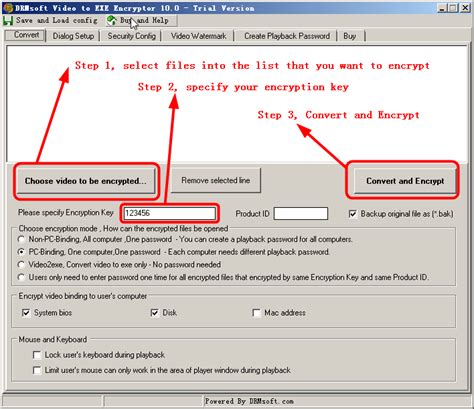 Video Encrypt Video To Exe Encryptor 100 Online Help