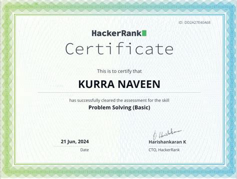 Kurra Naveen On Linkedin Coding Problemsolving Hackerrank