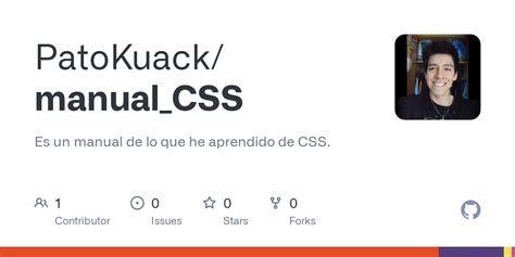GitHub PatoKuack Manual CSS Es Un Manual De Lo Que He Aprendido De CSS