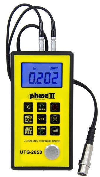 Phase II UTG 2850 Ultrasonic Thickness Gauge Calright Instruments