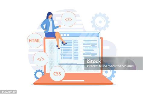 Bahasa Pemrograman Css Dan Html Pemrograman Komputer Pengkodean Ti Karakter Kartun Programmer