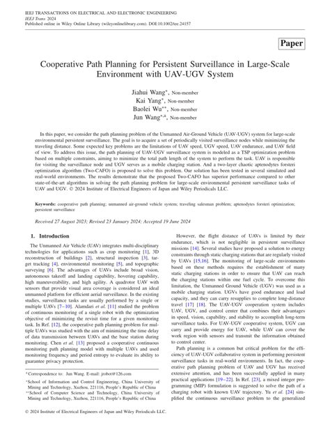 cooperative path planning for persistent surveillance in large‐scale