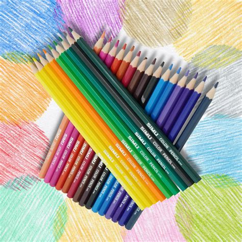 International Standard Colored Pencils 12 And 24 Colors مجموعة أقلام