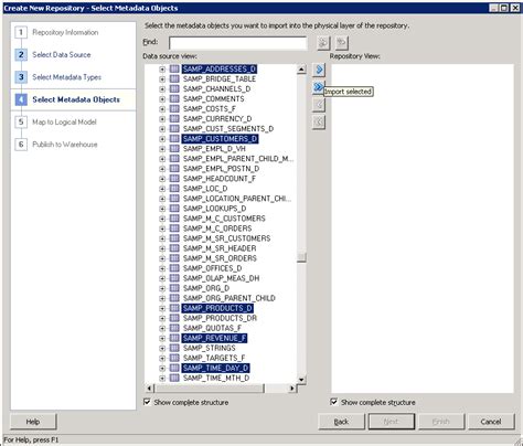 Creating A Repository Using The Oracle Bi Administration Tool 122100