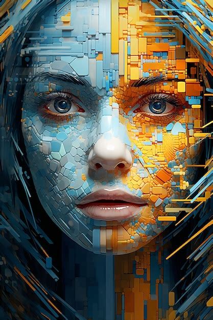 Premium Ai Image Create An Abstract Generative Aidriven Image