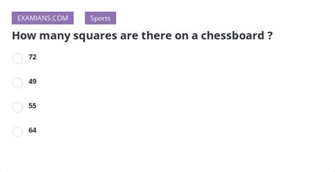 How Many Squares Are There On A Chessboard EXAMIANS