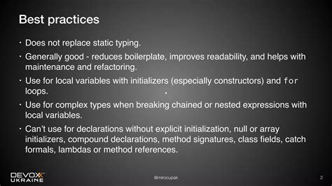 Local Variable Type Inference Will It Compile Ppt