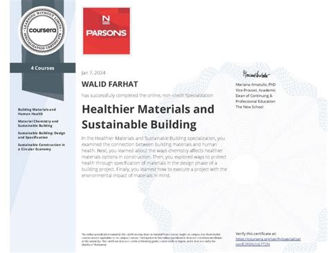 Healthier Materials And Sustainable Building Specialization Walid Farhat Posted On The Topic