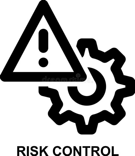 Risk Control Risk Management Risk Mitigation Risk Problem Warning Outline Icon Stock Vector