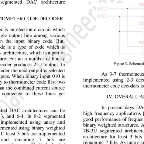 Schematic Of 3 7 Thermometer Decoder Download Scientific Diagram