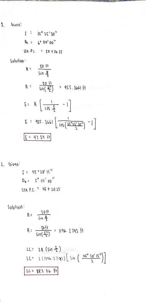 [solved] 11111111 given a simple circular curve in feet with the