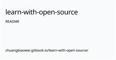 README Learn With Open Source