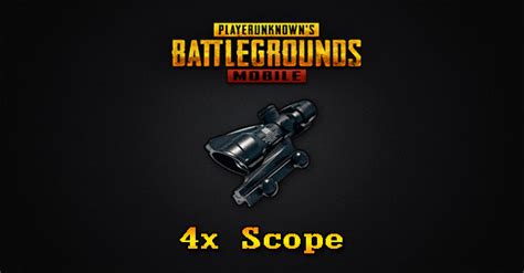 4x Scope Scope Pubg Mobile Zilliongamer