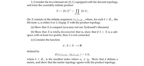 Solved 3 Consider The Two Element Set 10 1 Equipped With Chegg Com