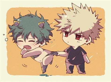 Izuku Y Katsuki Dibujos Animados Bonitos Personajes De Anime Dibujos Bonitos