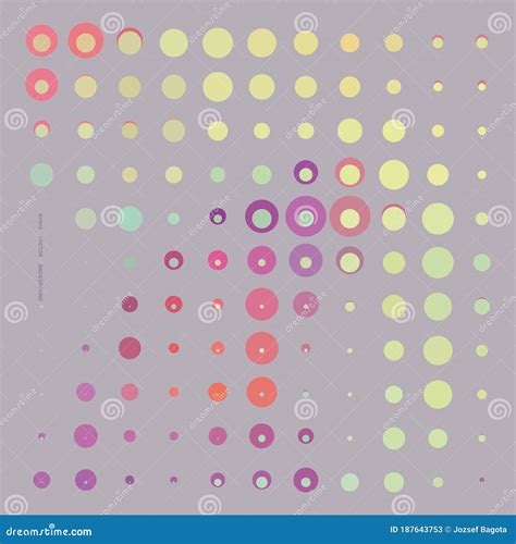 Abstract Background With Colorful Dotted Pattern Stock Vector