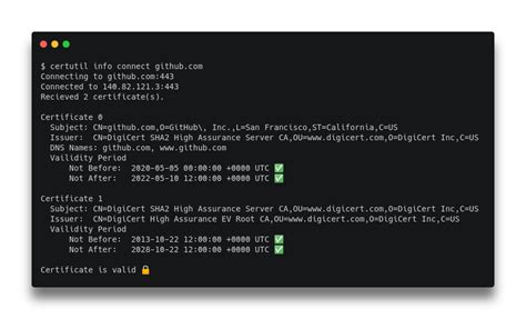 Github Jswscertutil A Small Cli To Inspect X509 Certificates